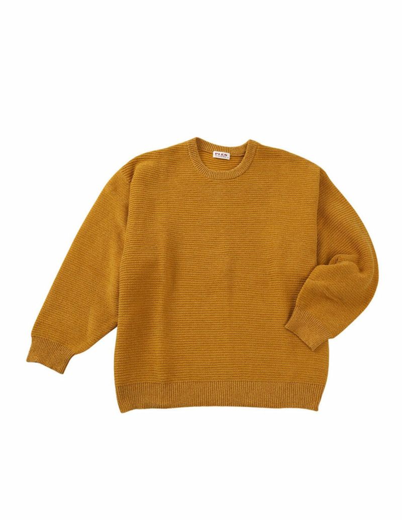 大きいサイズ メンズ】PLES(プレス) 7Gガーター天竺クルーネック